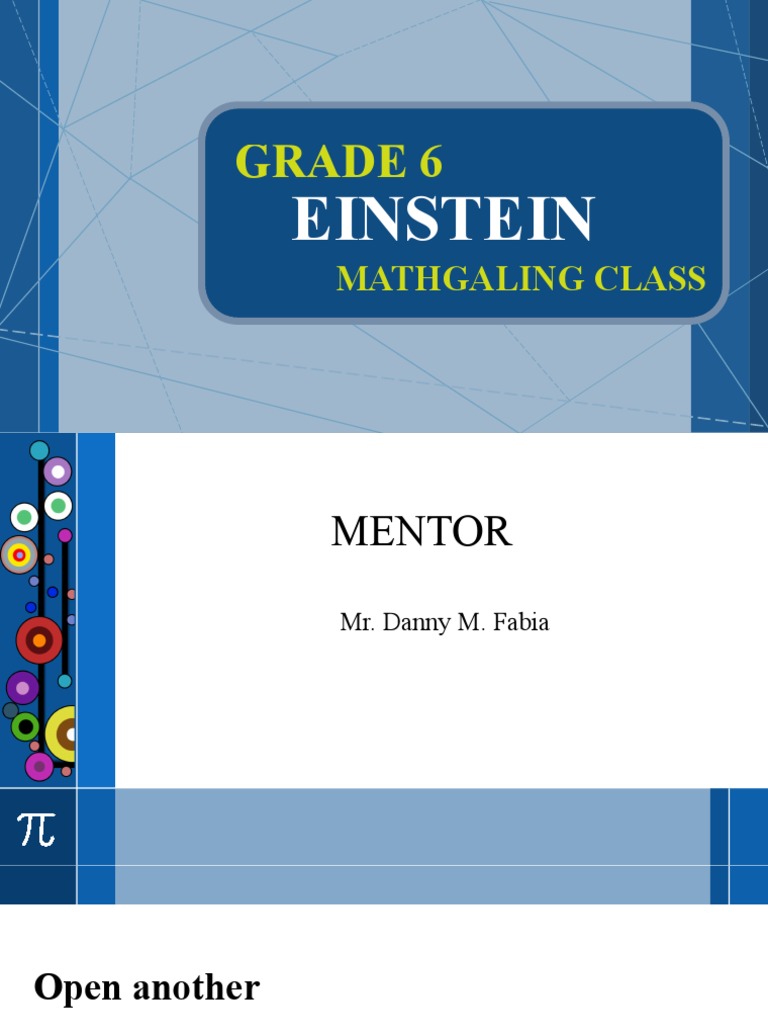 WEEK 1 PPT Math-6 | PDF | Mathematics | Science