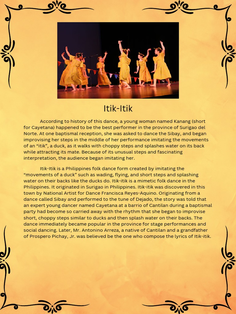 Itik-Itik: Philippine Duck Dance Origins | PDF | Art