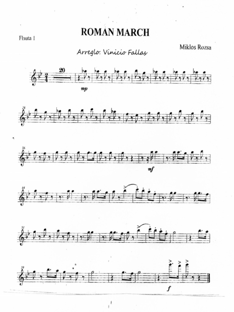 Flauta Roman March | PDF