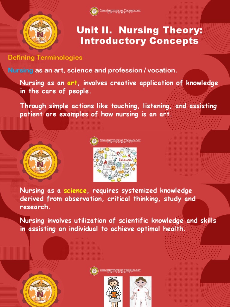 NCM 131 Unit II. Introductory Concepts of Nursing Theory PDF | PDF ...