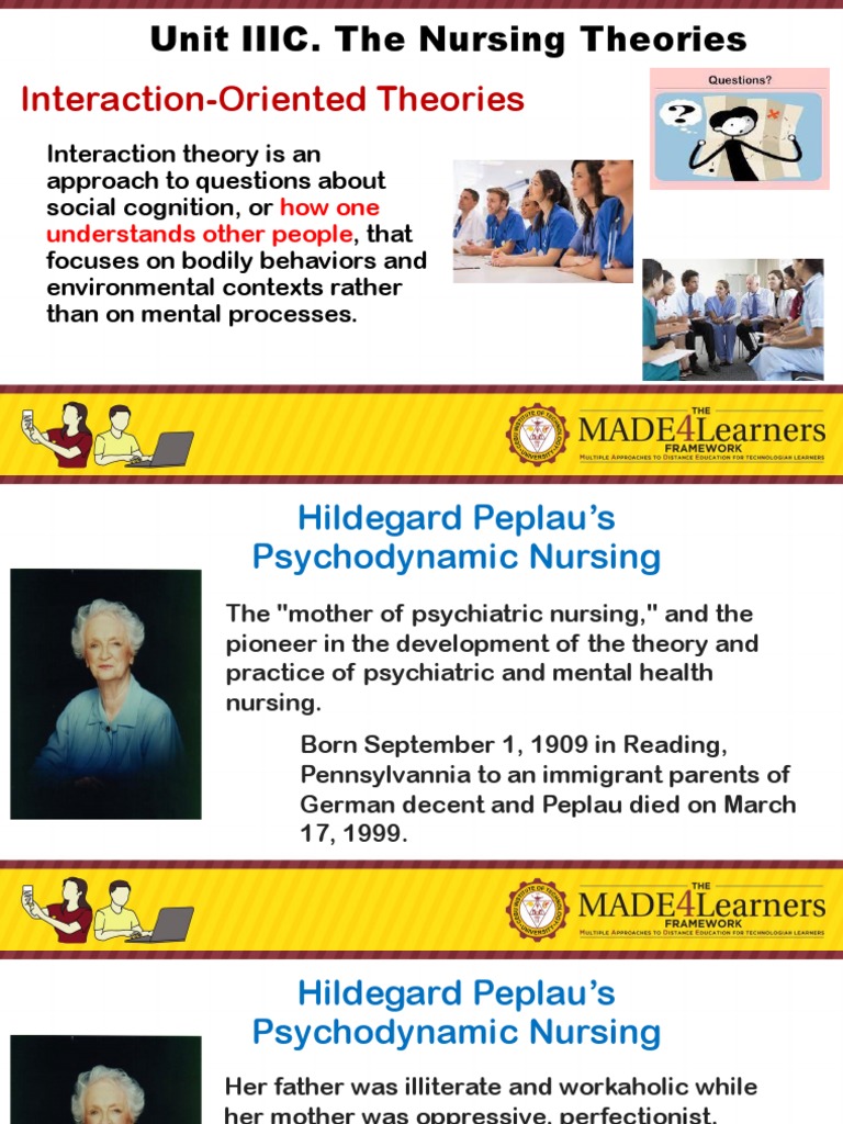 NCM 131 Unit IIIC Interaction Oriented Nursing Theories | PDF | Nursing | Psychological Concepts