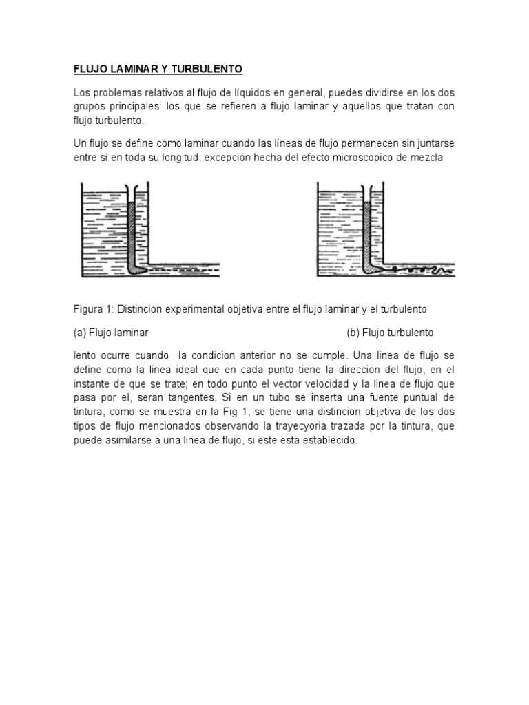 Flujo Laminar y Turbulento | PDF | Turbulencia | Filtración