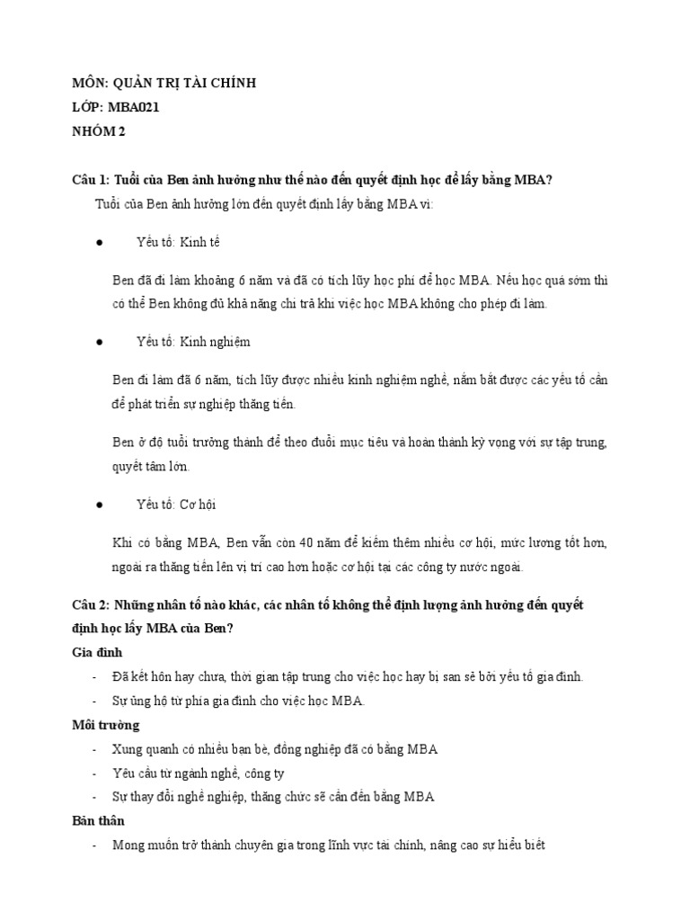 QTTC - Nhóm 2 | PDF