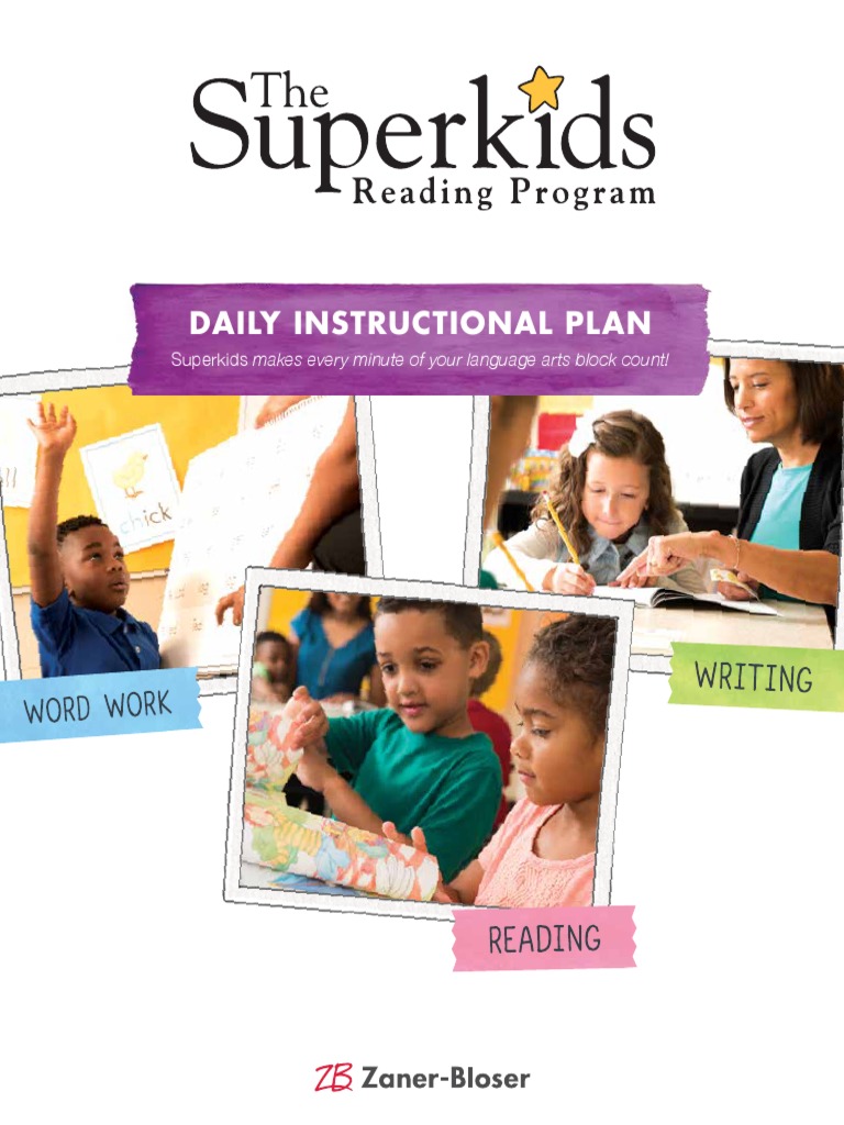 Superkids Daily Instructional Plan ZBHR1790 | PDF | Phonics | Pedagogy
