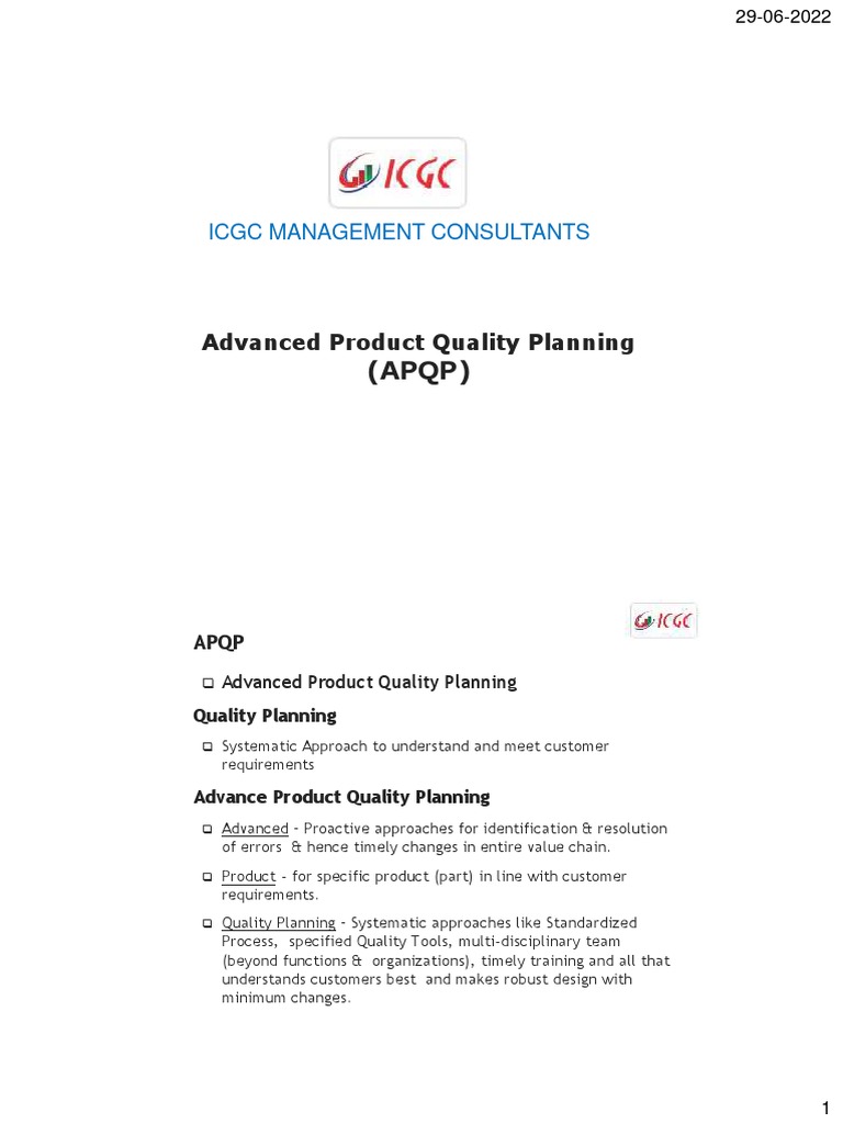 APQP | PDF | Reliability Engineering | Verification And Validation