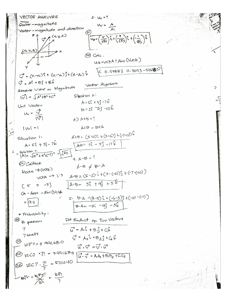 Vector Analysis | PDF