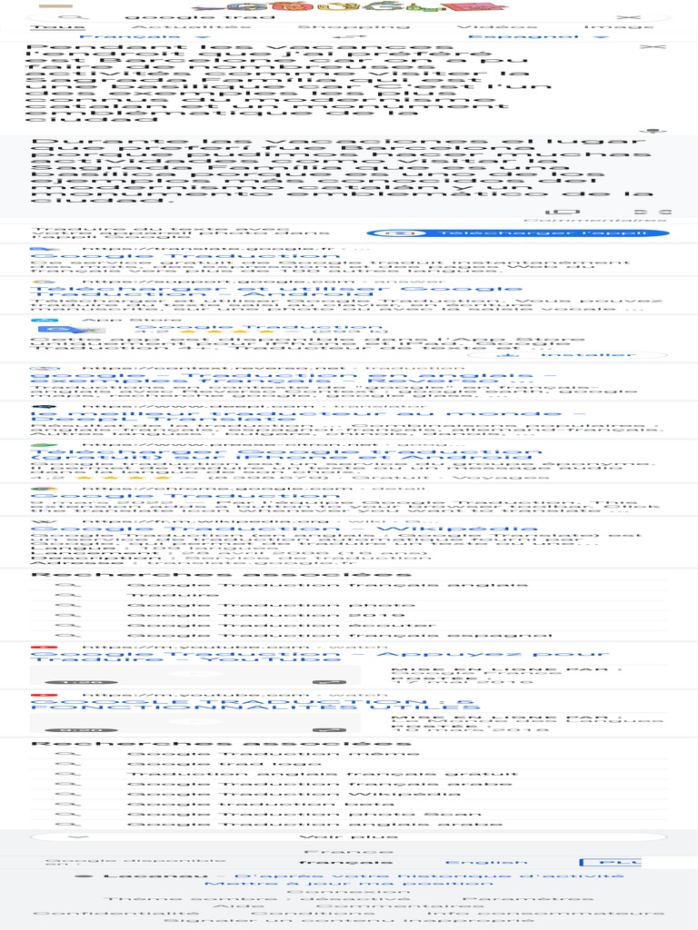 Google Trad - Recherche Google | PDF | Traductions | Wikipédia