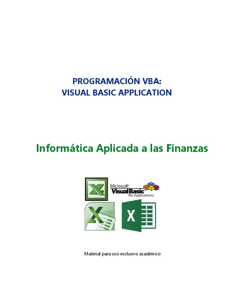 Introducción en Excel Con VBA IAF | PDF | Macro (informática) | Microsoft Excel