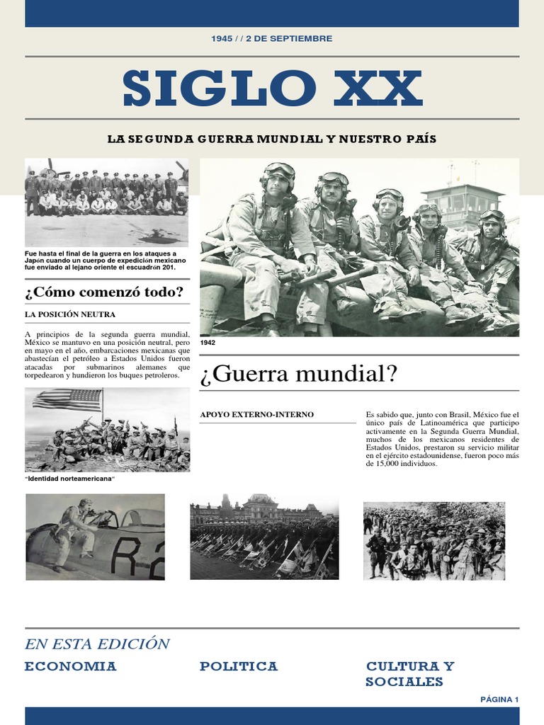 Periodico Segunda Guerra Mundial Pdf México Segunda Guerra Mundial