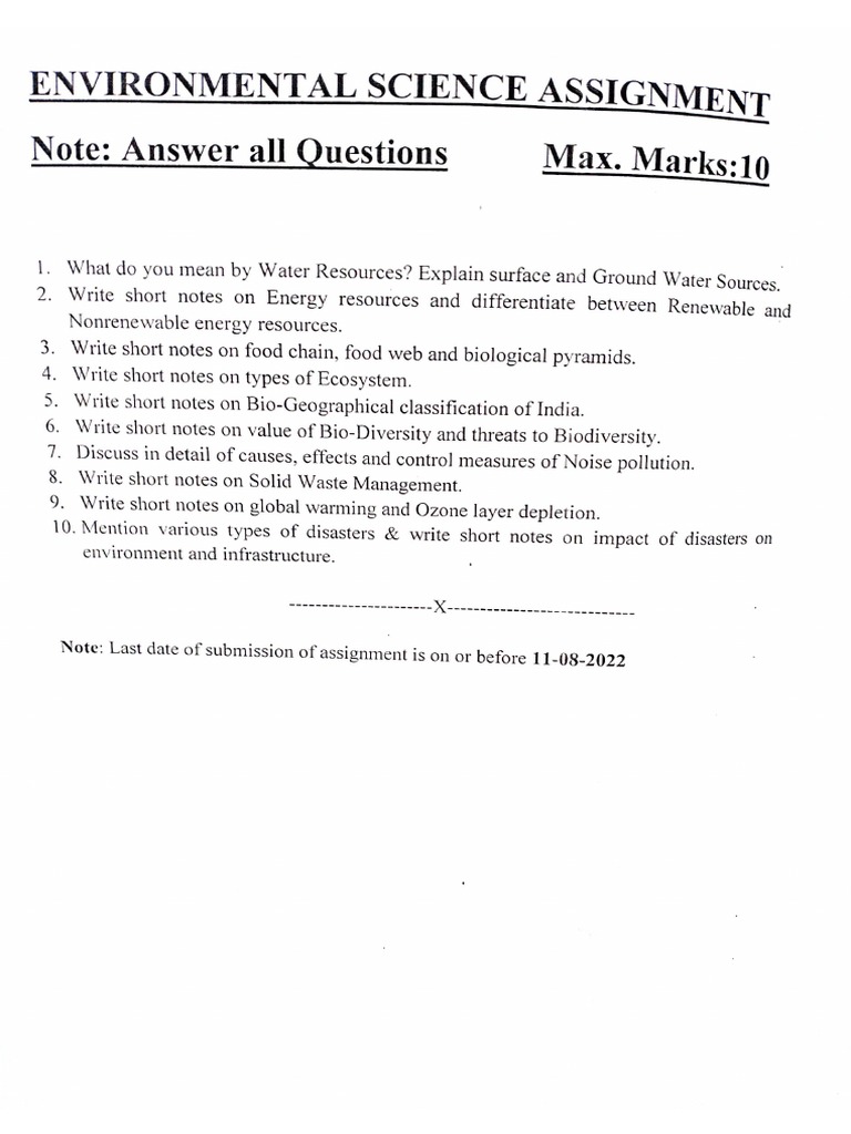 EVS Assignment | PDF