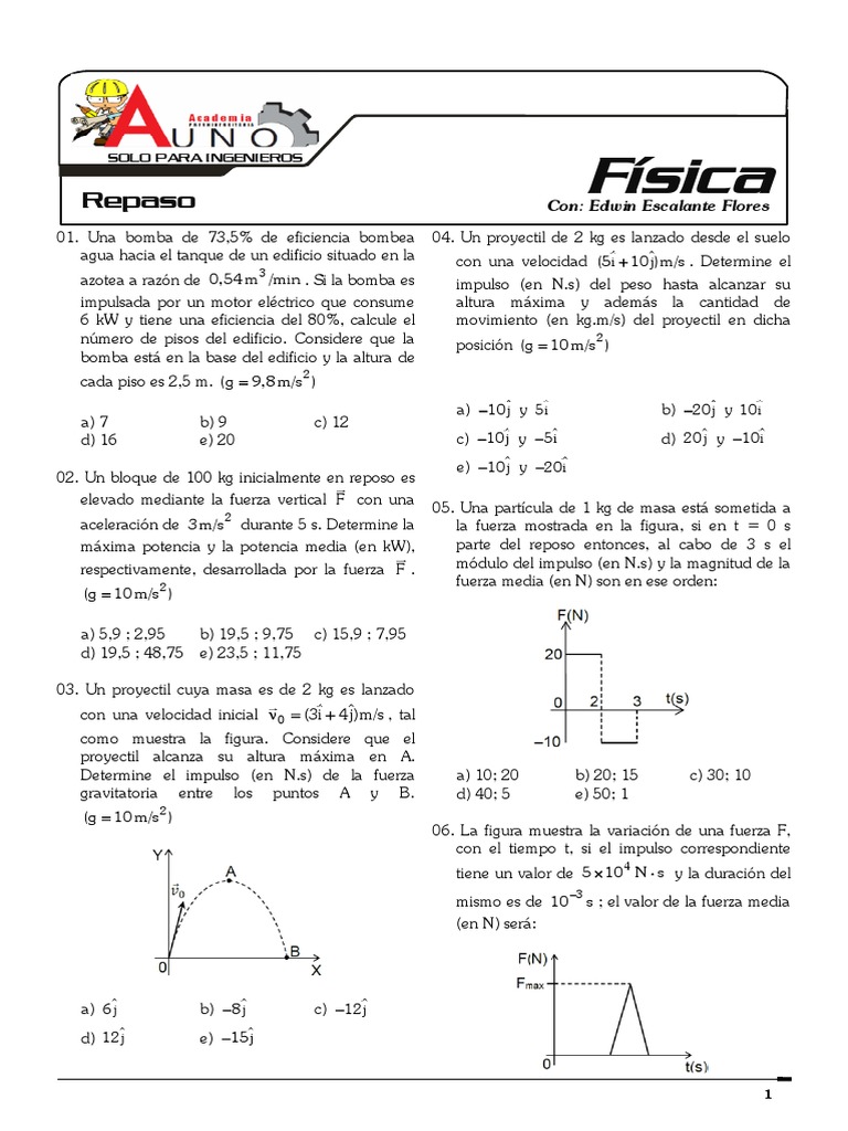 Repaso (A1) | PDF | Cantidades fisicas | Física