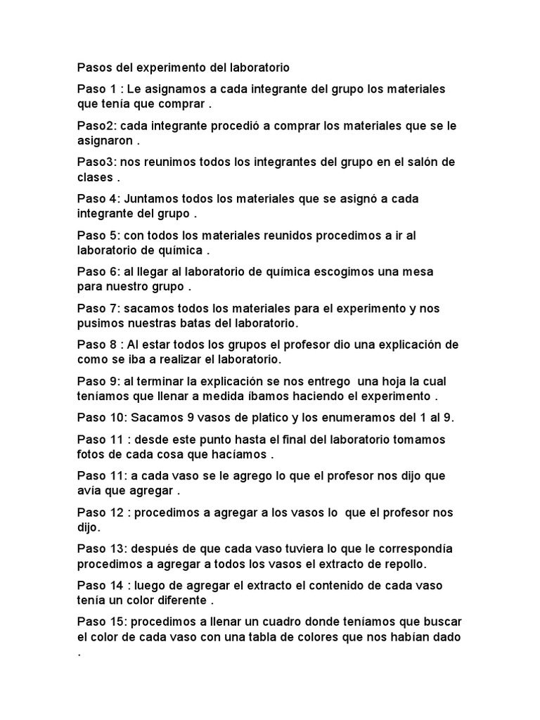 Experimento de Química | PDF