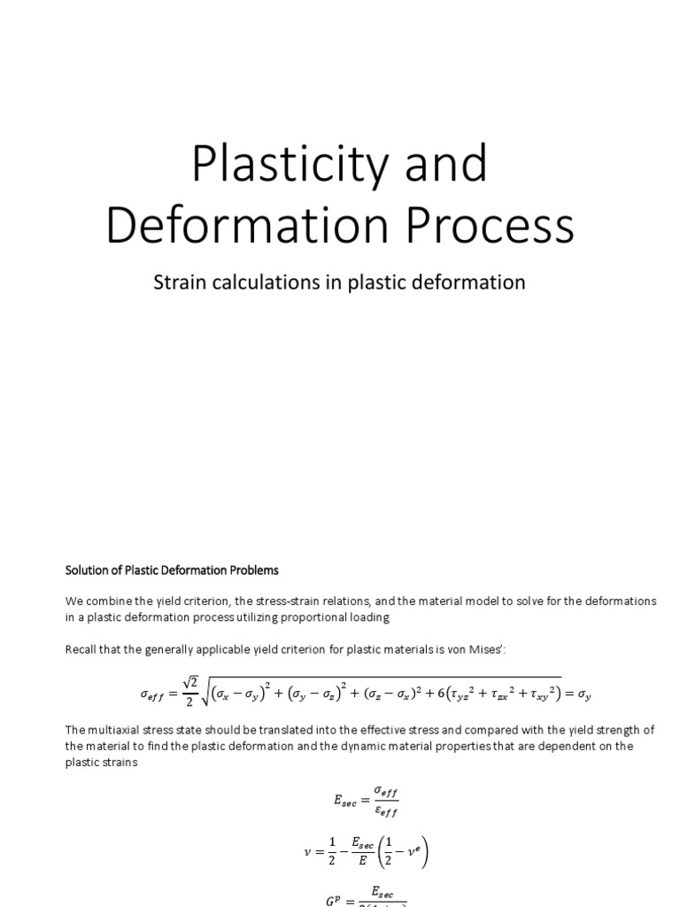 Material Models | PDF | Deformation (Engineering) | Young's Modulus