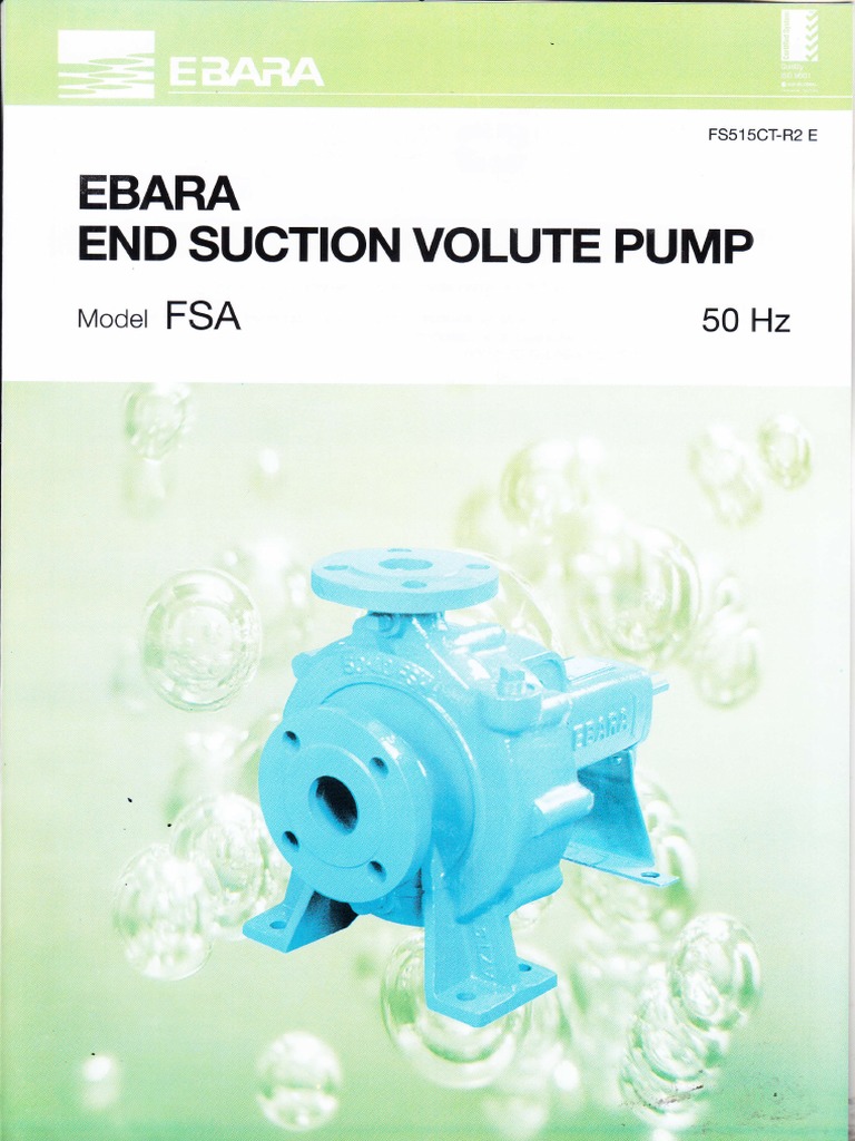 Datasheet Pompa Ebara FSA | PDF