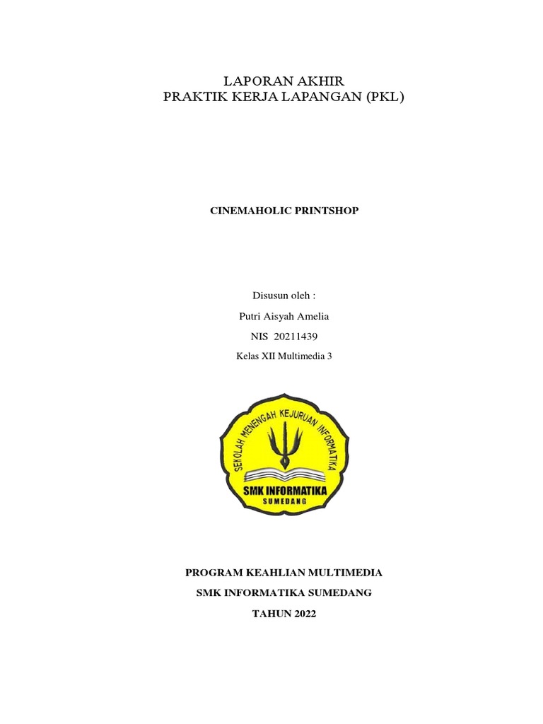 Laporan PKL Putriaisyahamelia SOFTFILE | PDF