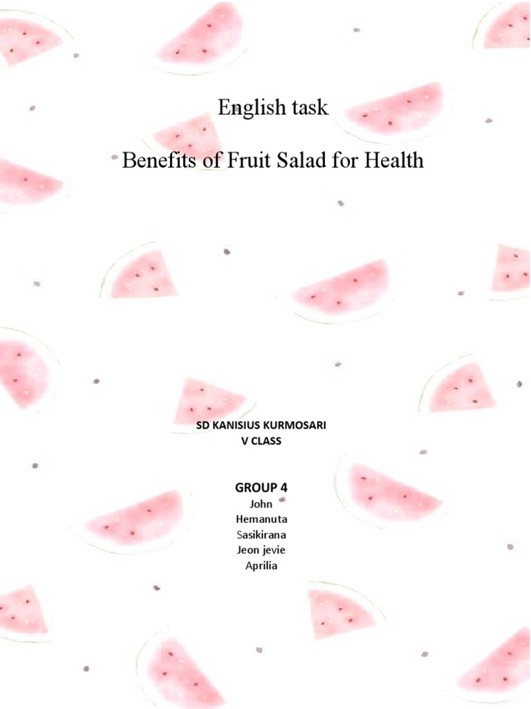 Benefit Fruit Salad | PDF