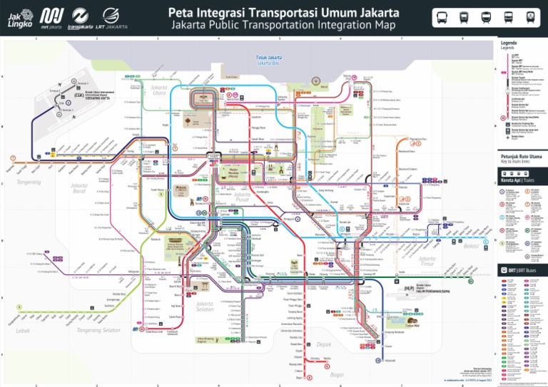 Jakarta Transport Integration Map 2022 | PDF