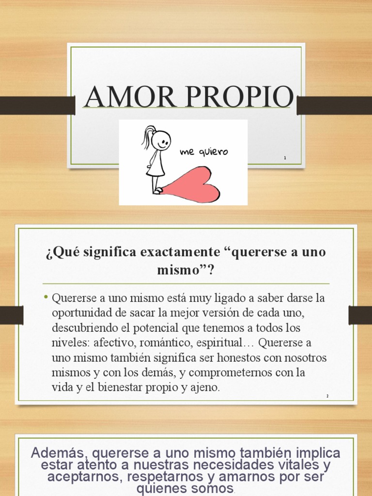 Amor Propio | PDF