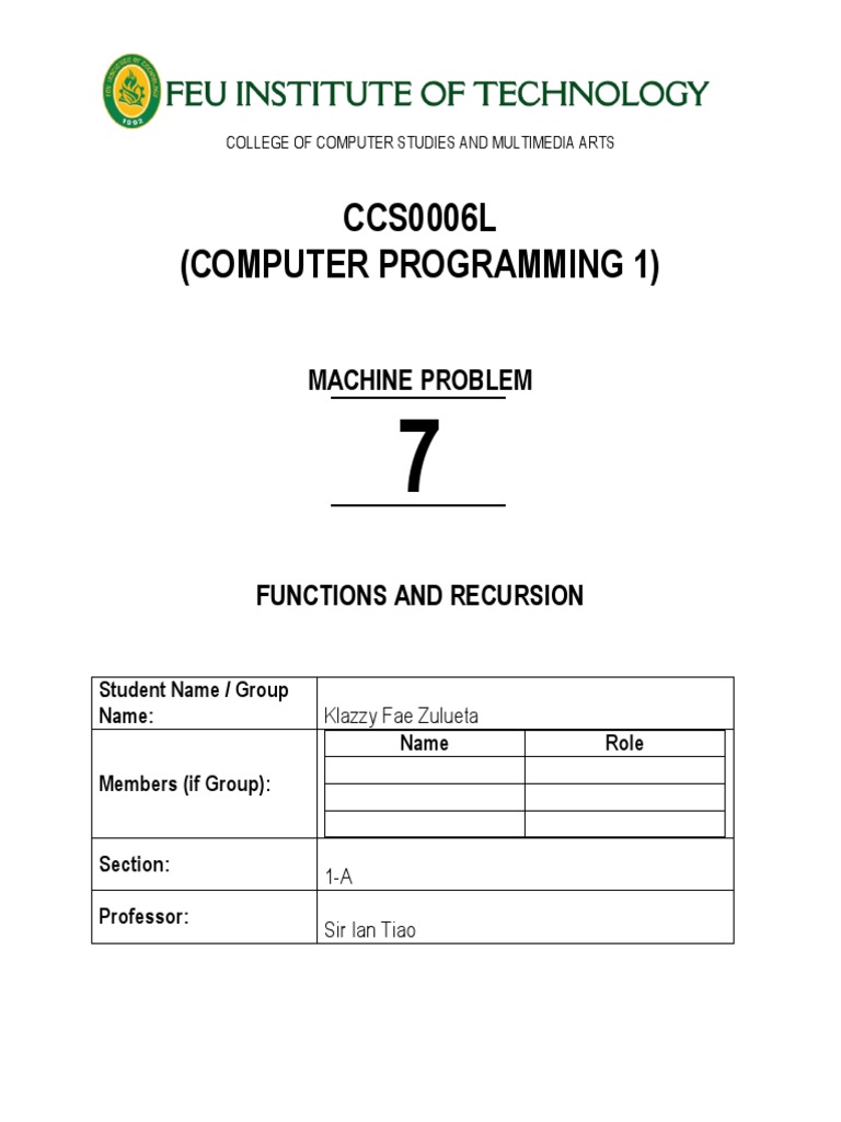 Zulueta Klazzy Fae SA4 | PDF | Subroutine | Parameter (Computer Programming)