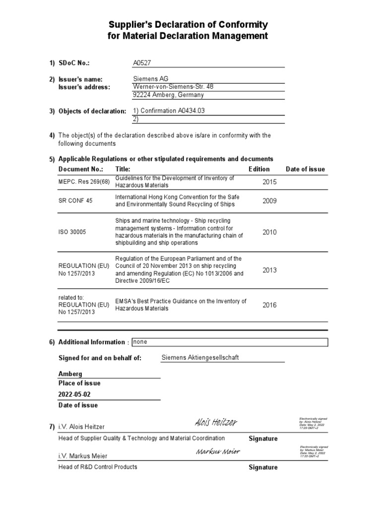 31 Siemens A0527 - 202205101848235316 | PDF | Chlorofluorocarbon | Chemical Compounds