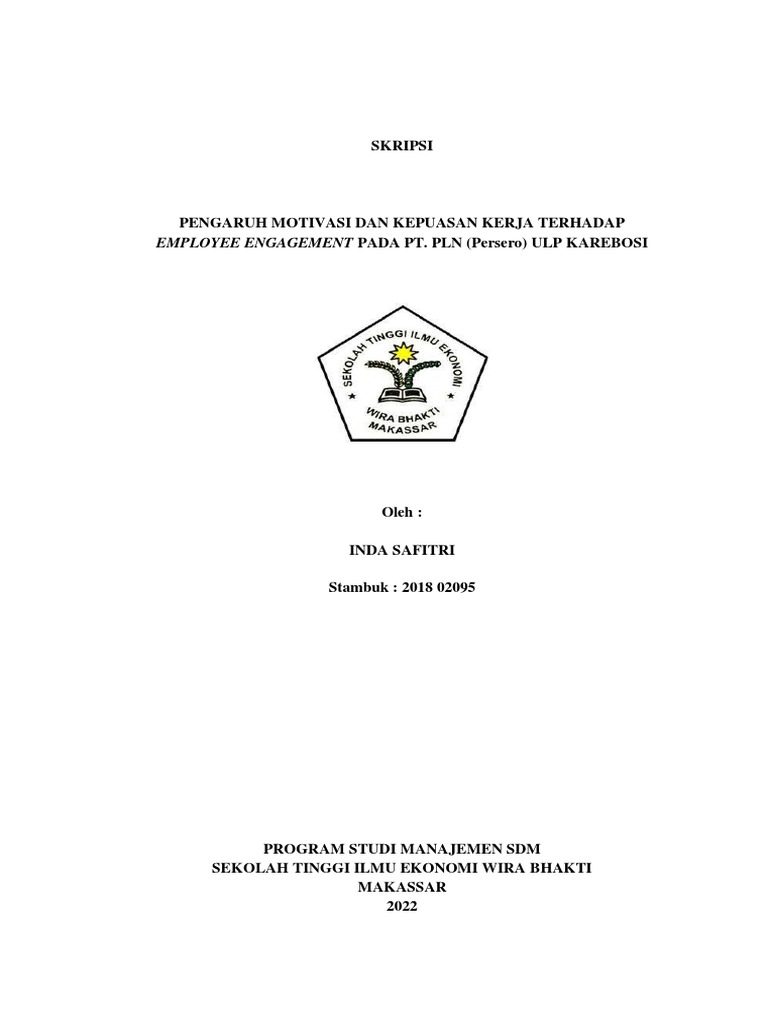 Skripsi Ade, Employee Engagement | PDF | Karier & Perkembangan