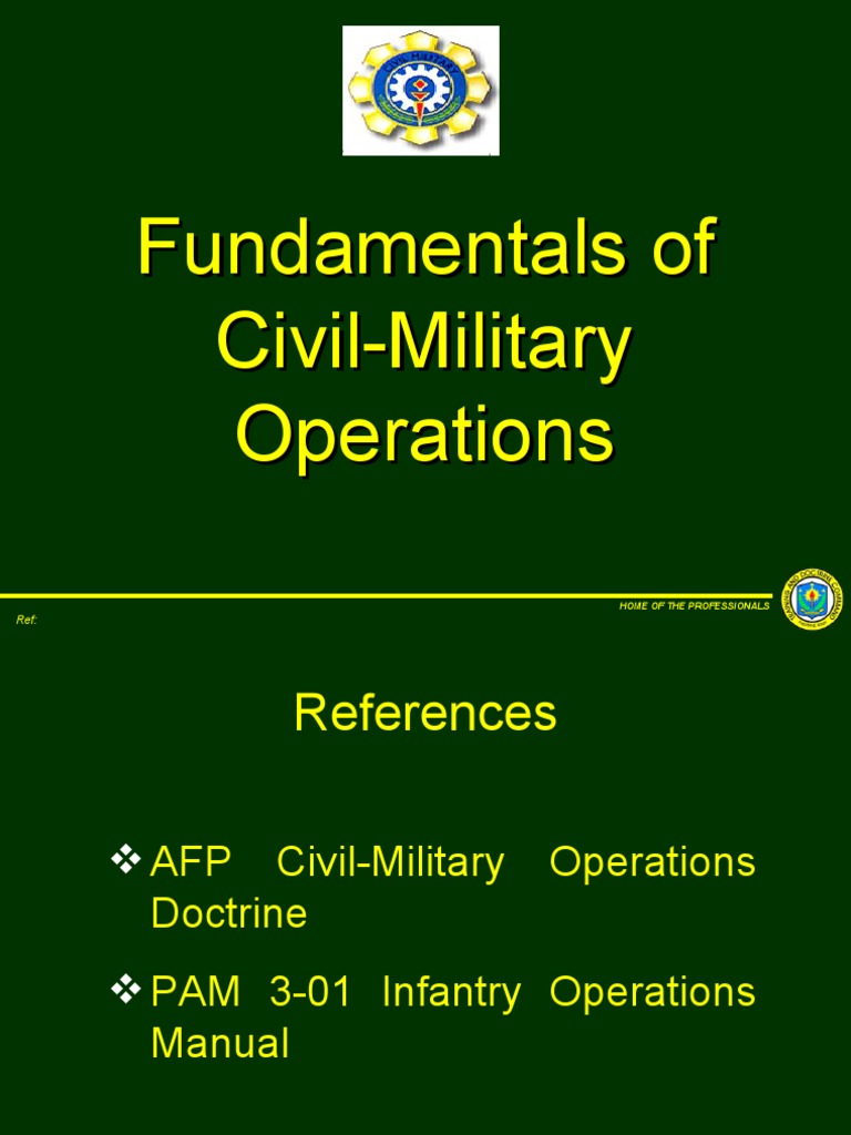 Civil-Military Operations Overview | PDF | Attitude (Psychology ...