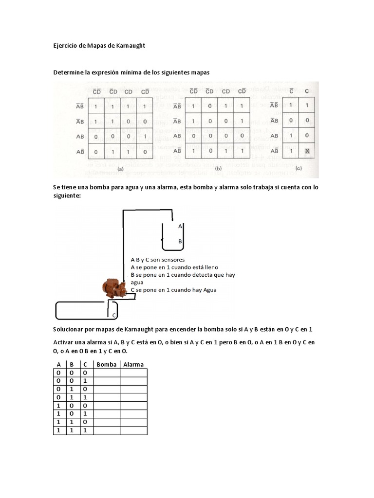 Ejercicio de Mapas de Karnaught, Semana 4 | PDF