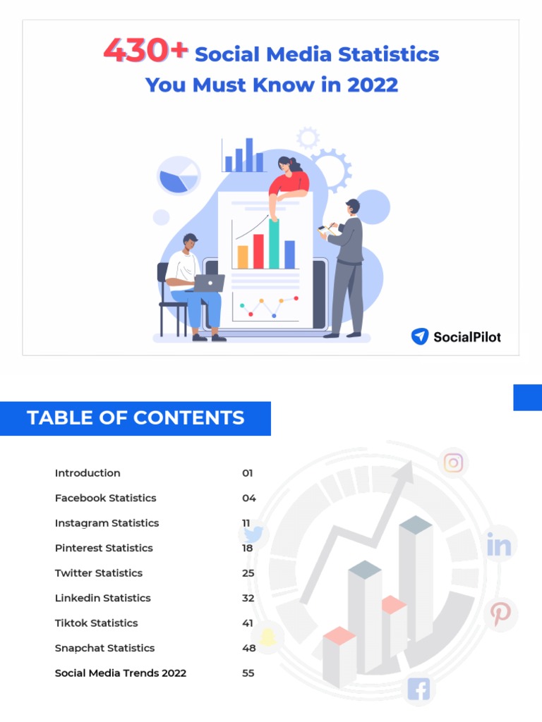 Social Media Statistics 2022 Guide | PDF | Snapchat | Facebook