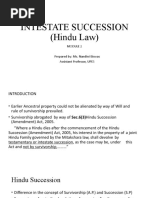 HINDU Succession Act-Class 1 and 2 Heirs | PDF