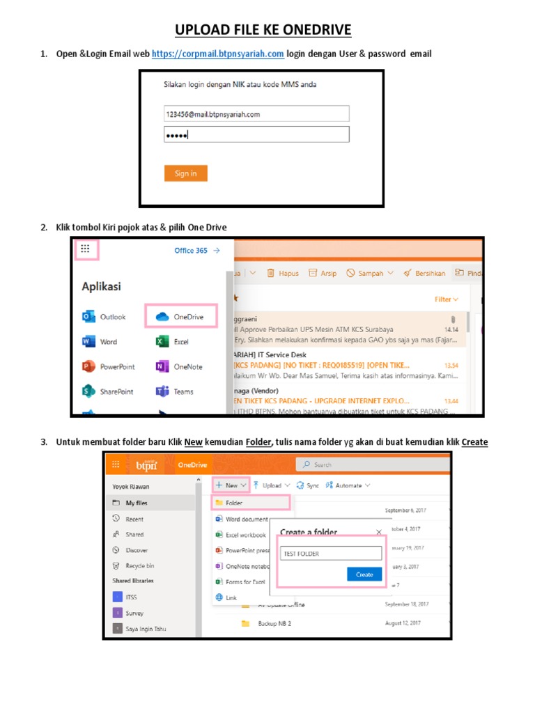UPLOAD AND SHARE FILES ON ONEDRIVE | PDF