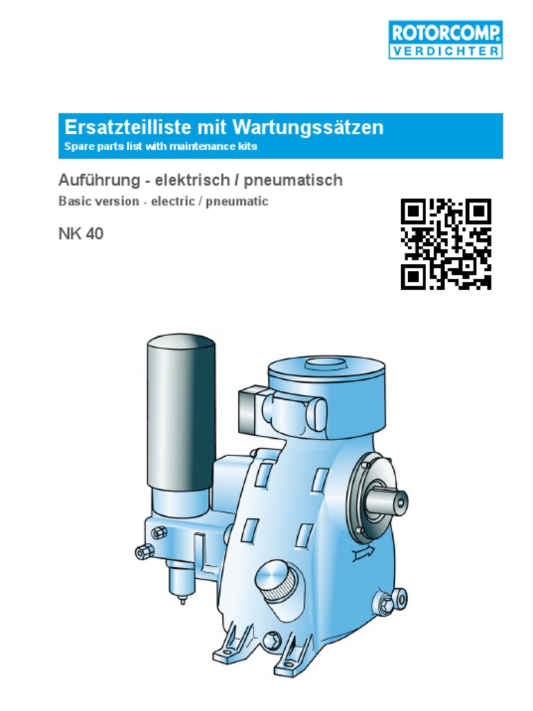 Instrukciya Po Ekspluatacii Vintovoj Blok Rotorcomp Nk40 | PDF