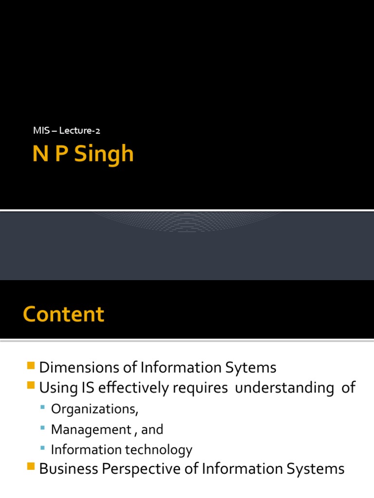Lecture 2 IMT | PDF | Information System | Computer Network