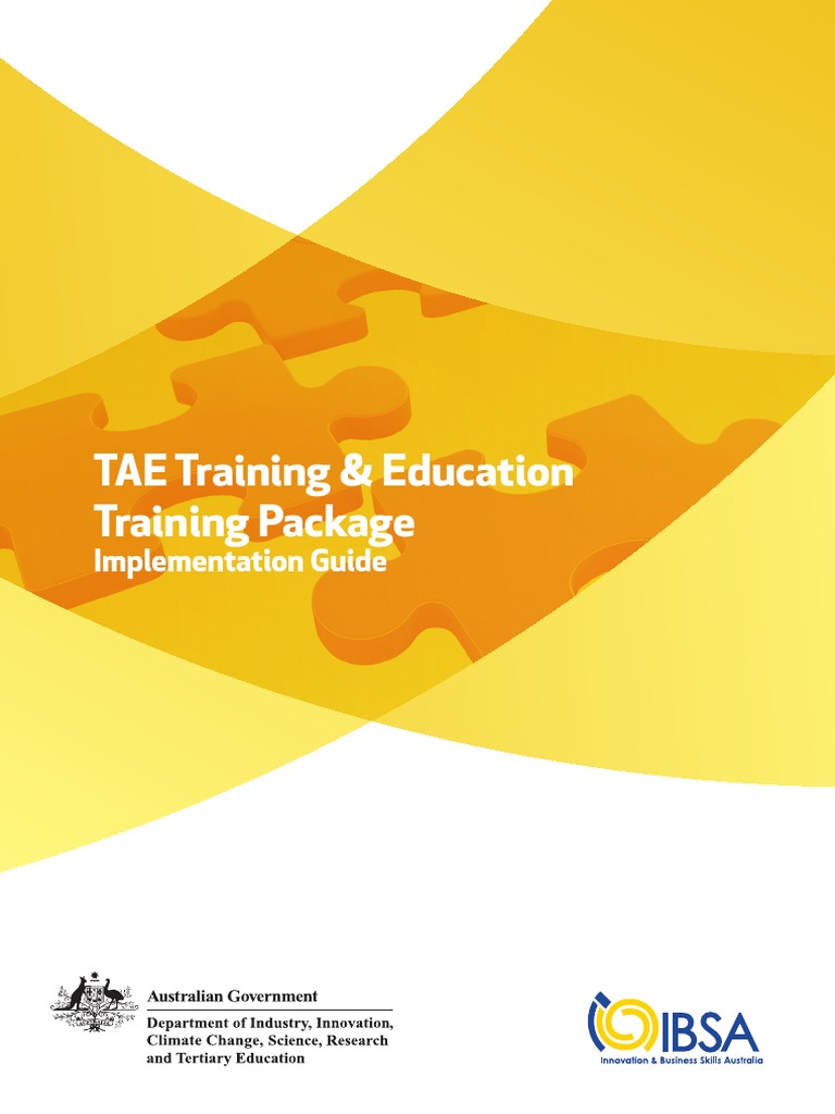 TAE Training and Education Implementation Guide | PDF | Vocational ...