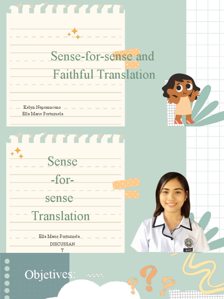 Faithful and Sense For Sense | PDF | Translations | Linguistics