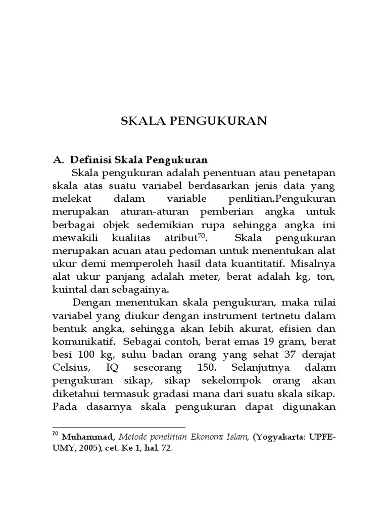 Jenis-Jenis Skala Pengukuran Data | PDF | Karier & Perkembangan