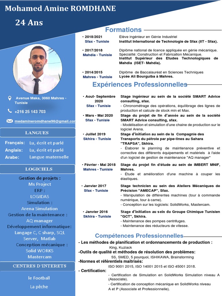 CV Med Amine - Mohamed Amine | PDF