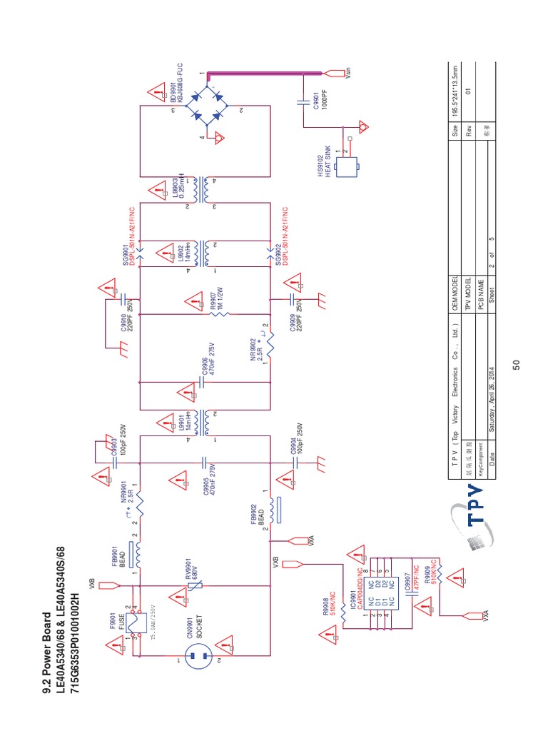 Aoc 715g6353-p01-001-002h Psu SCH | PDF | Electrical Engineering | Electronics