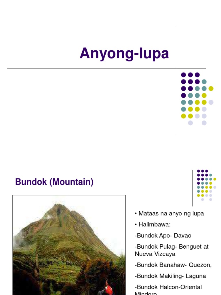 Anyong Lupa - Anyong Tubig - Likas Na Yaman | PDF
