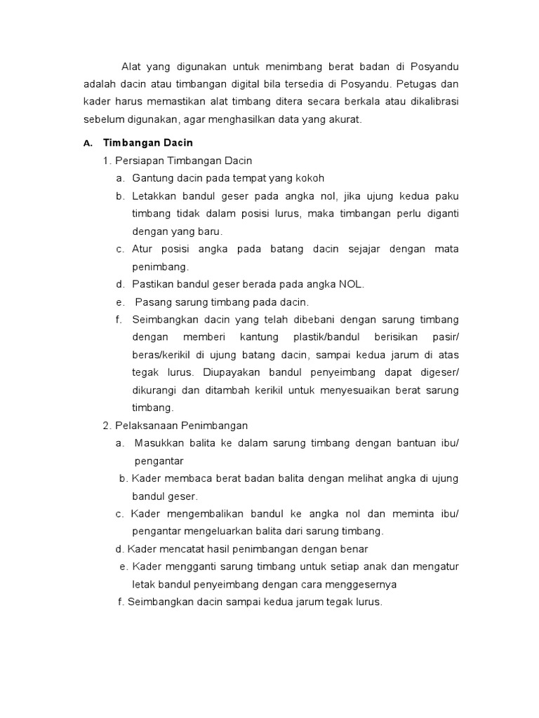 Materi Penimbangan Dacin Dan Digital | PDF