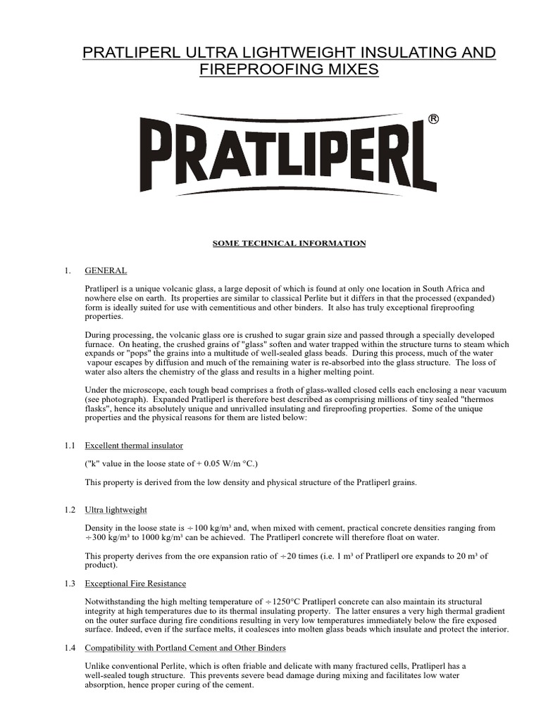 Pratliperl Catalogue | PDF