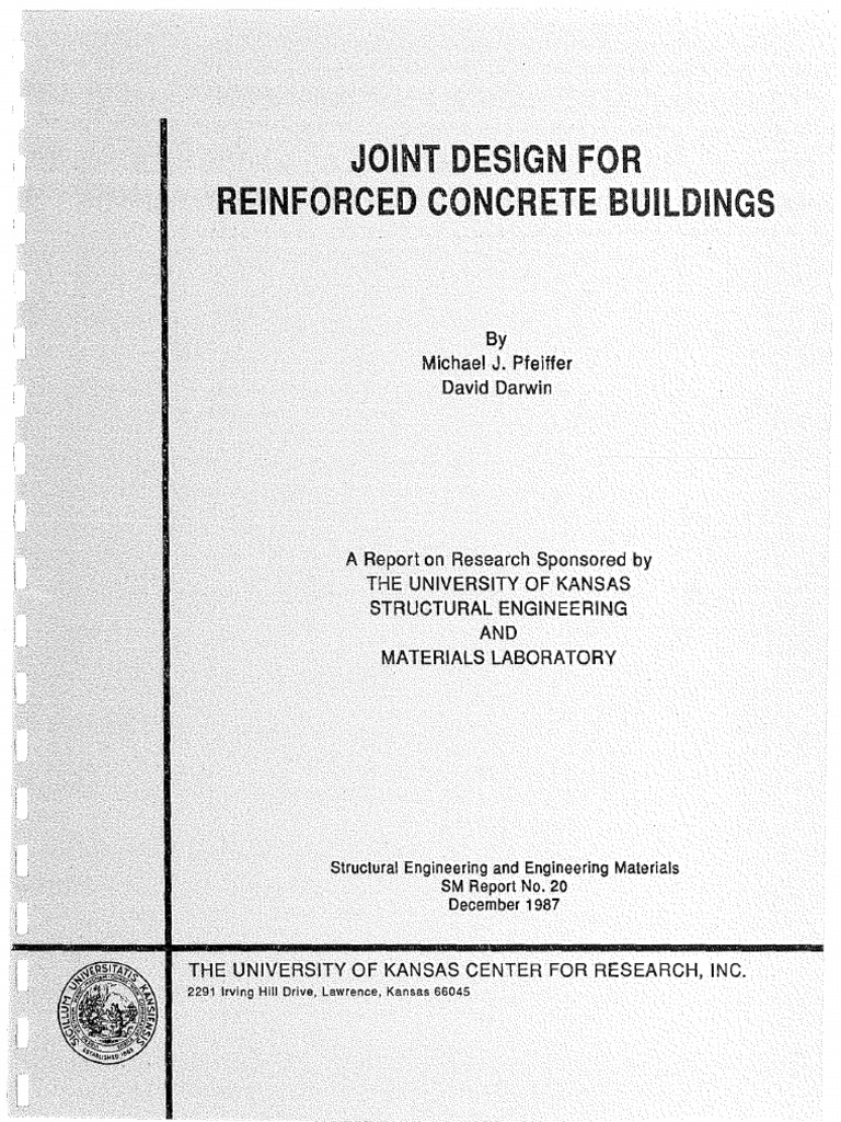 Joint Design For Concrete Structures - 1 | PDF | Concrete | Thermal ...
