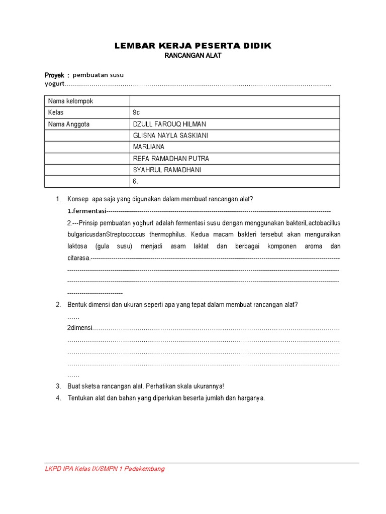 (Template) LKPD | PDF