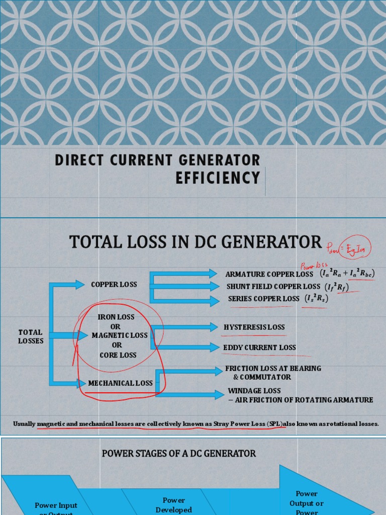 Dc Generator Efficiency Lecture Discussion Pdf Electric Generator Direct Current