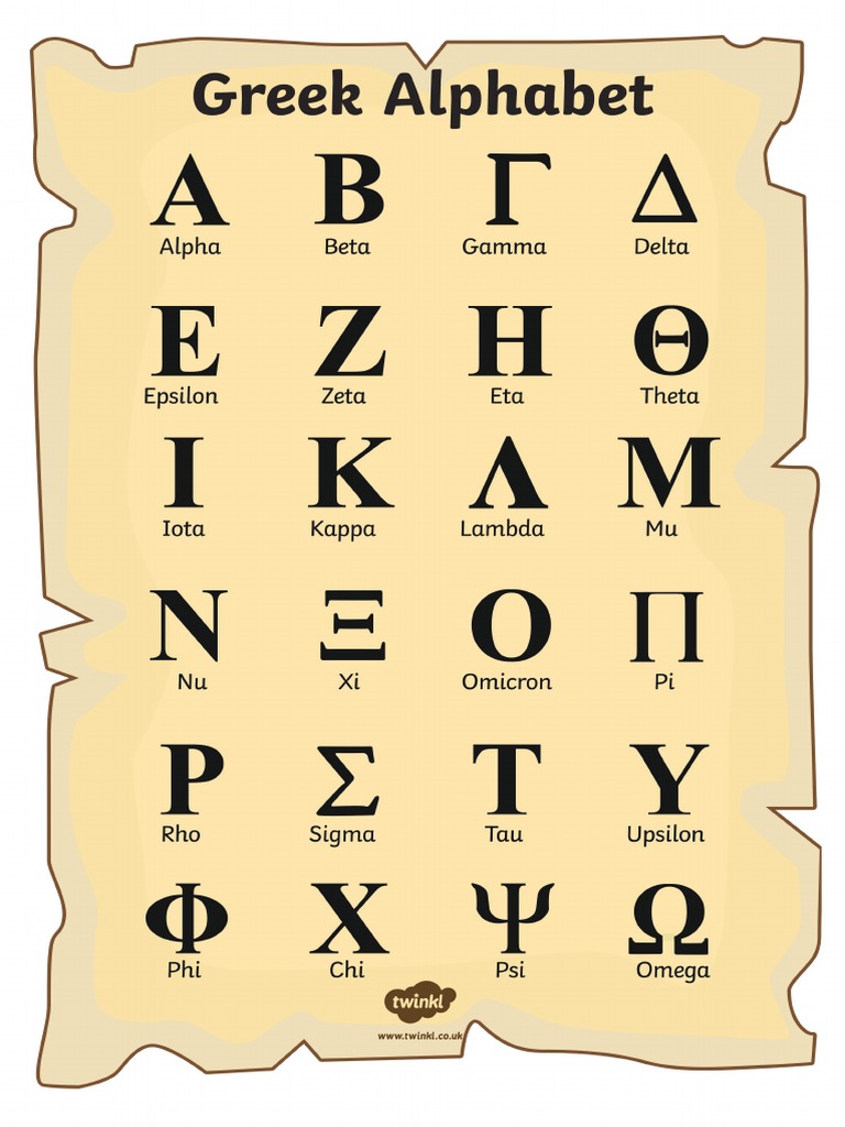 T2 H 122 Ancient Greek Alphabet Poster Ver 3 | PDF