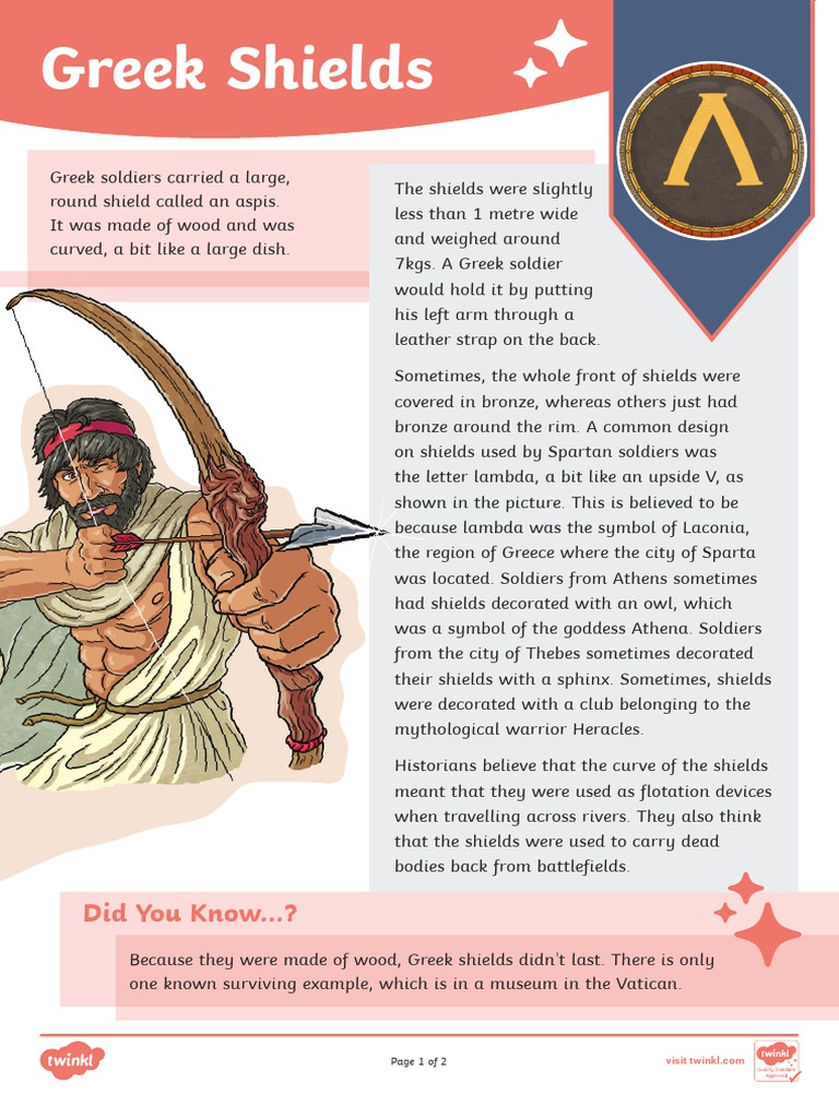 Ancient Greek Shield Designs Explained | PDF | Shield | Ancient Greece