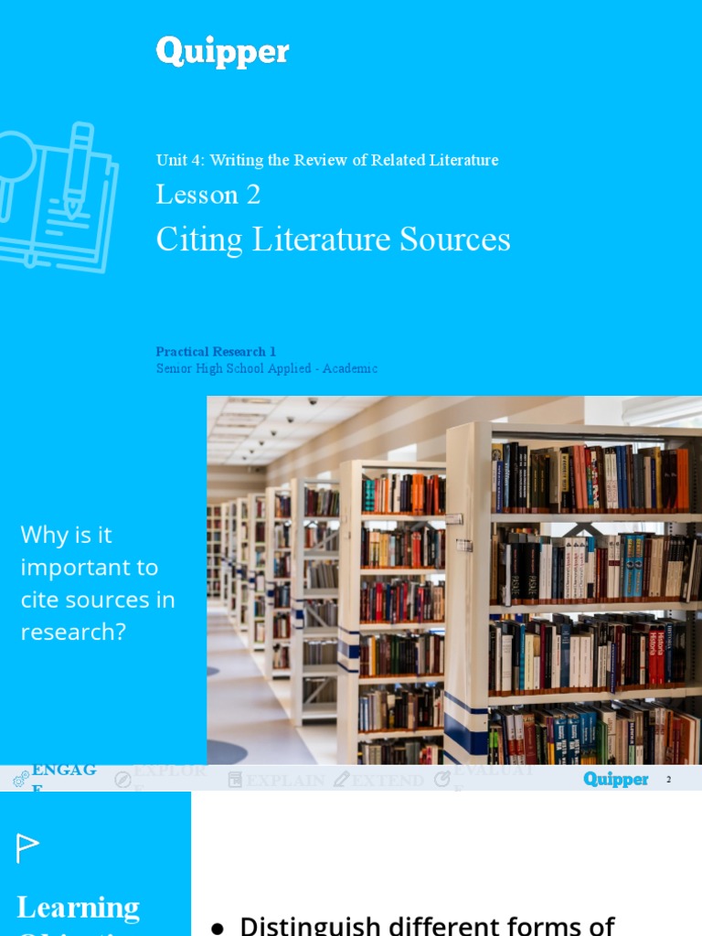 Citing Literature Sources in Research | PDF | Citation | Apa Style