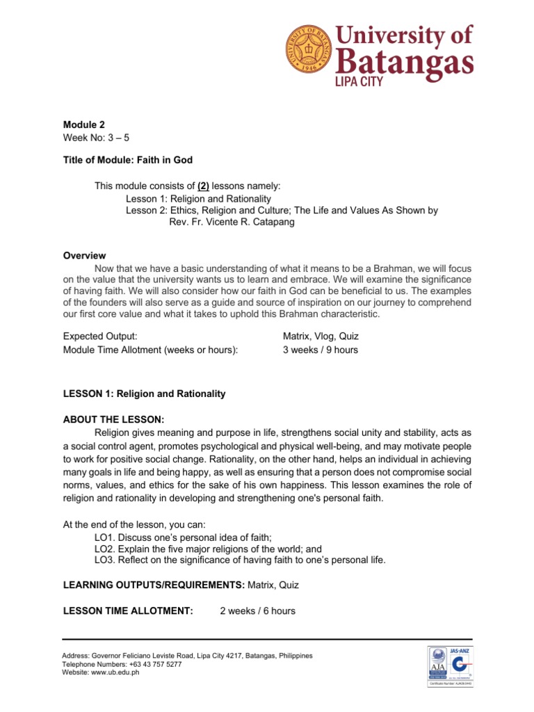 UB Core Values - Module 2 | PDF | Jewish Holidays | Rosh Hashanah