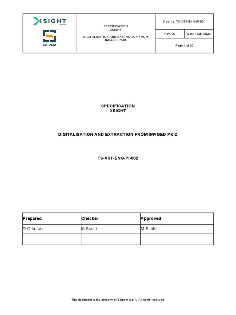 Dig. Extraction For Piping SPC - TS-XST-ENG-PI-001-00 Rev 1 | PDF ...