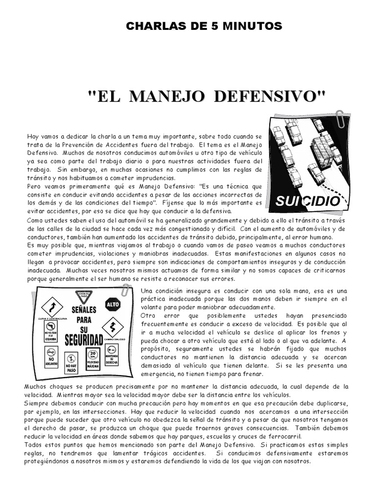 Guía para un manejo seguro: Cinco consejos clave para practicar el ...