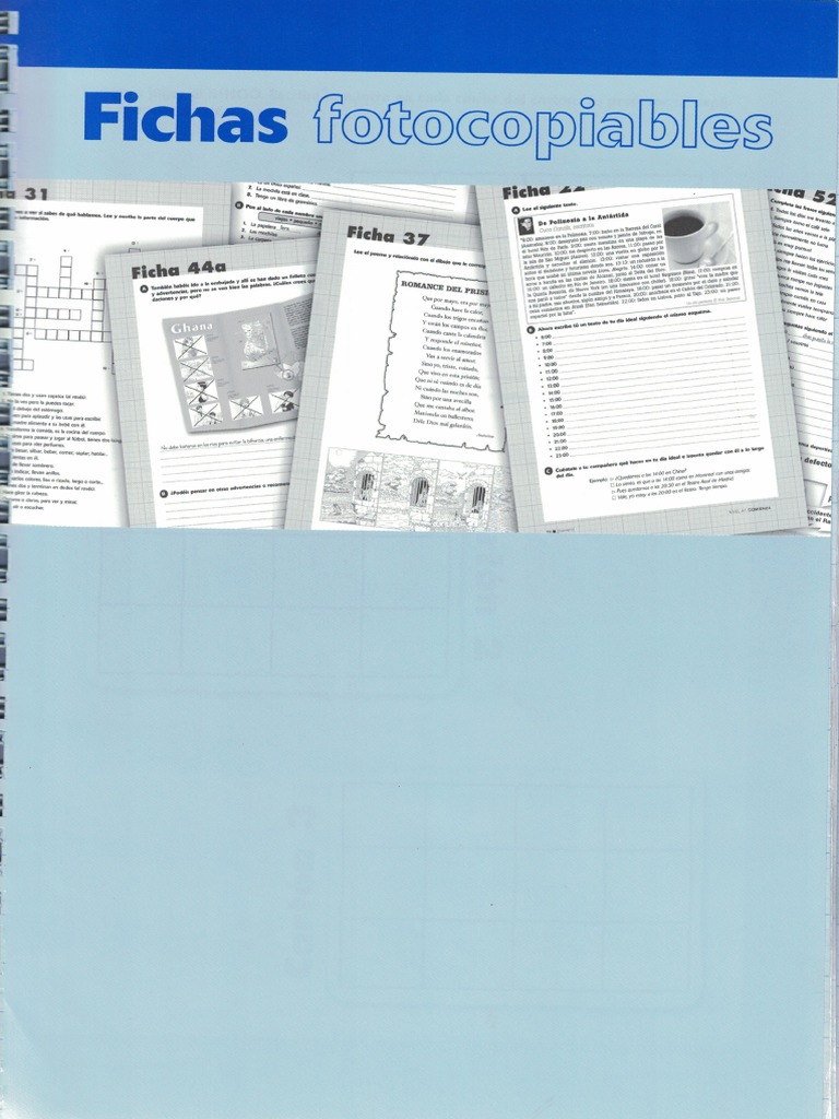 Fichas Fotocopiables | PDF